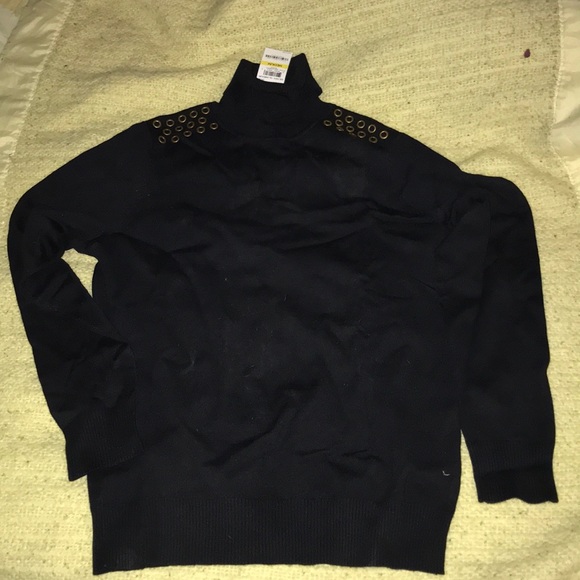 JM Collection | Sweaters | Nwt Jm Collection Black Embellished Sweater ...